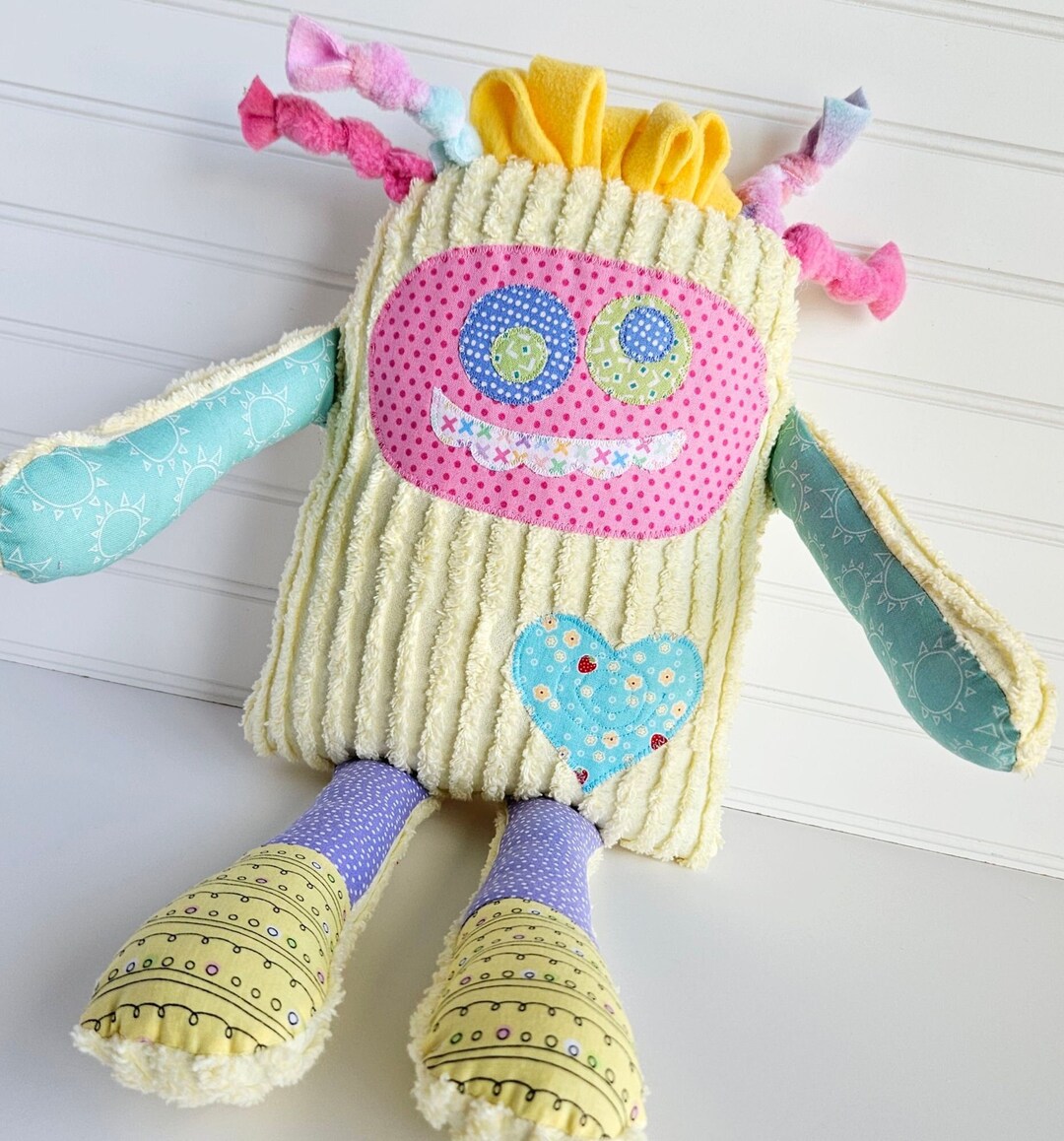 Monster Stuffie: Penelope Pickle the Yellow Monster, Monster Toy ...