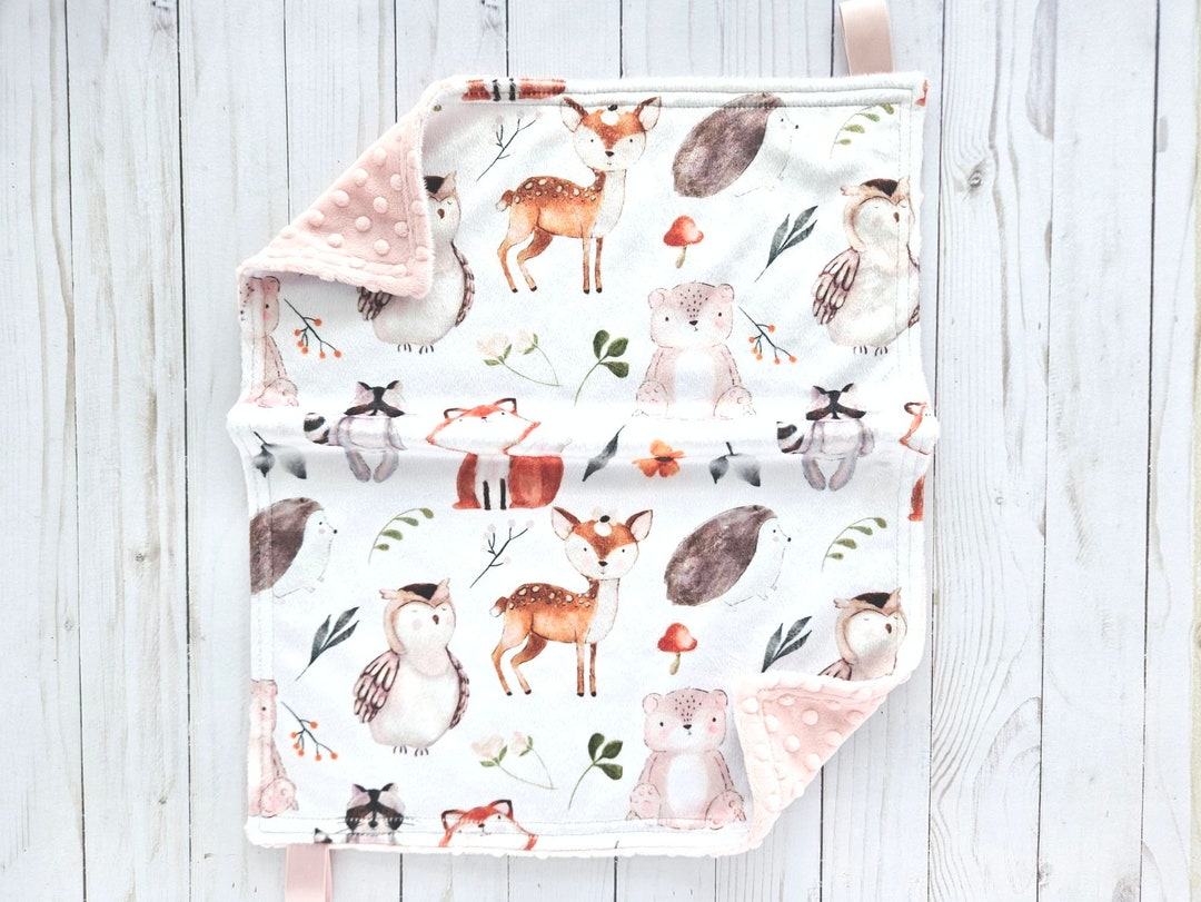 Lovey: Woodland Animals. Minky Lovey. Woodland Lovey. Baby Gift. Baby ...