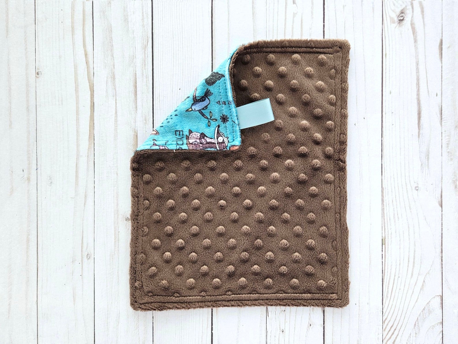 Mini Lovey: Forest Animals. Minky Lovey. Woodland. Teal Lovey. Baby Boy ...