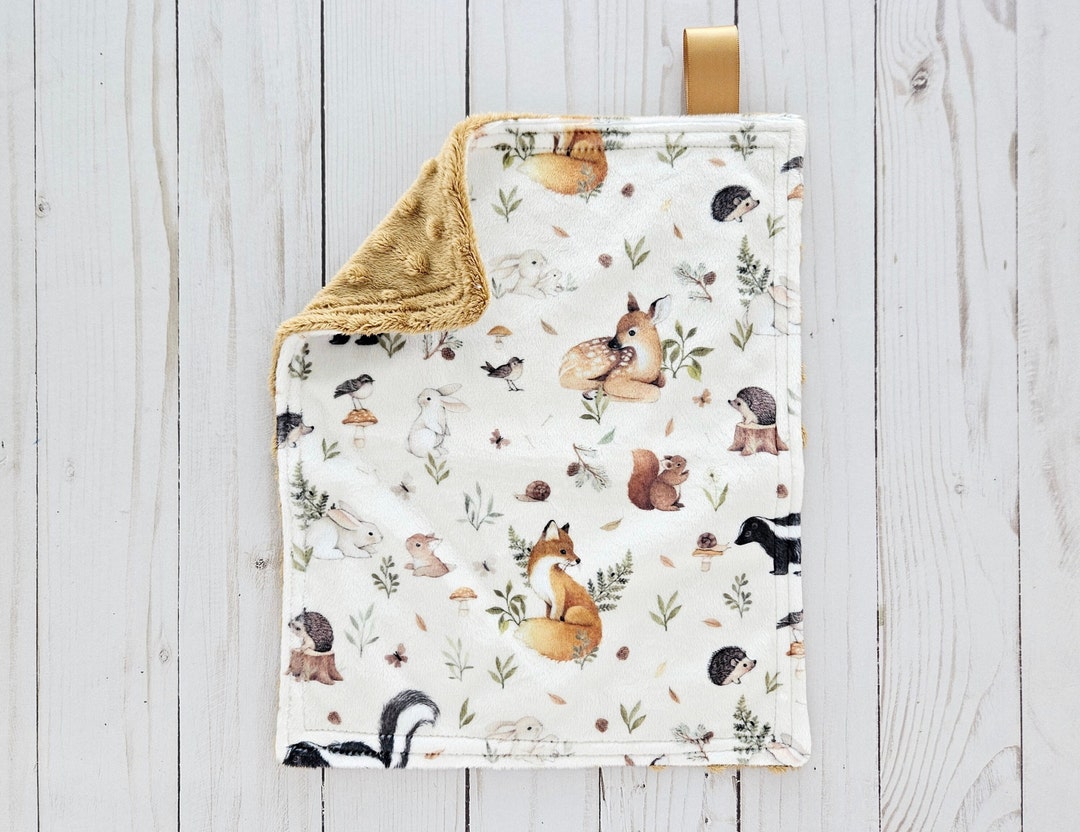 Mini Lovey: Fawn and Friends Tan Cuddle. Minky Lovey. Baby - Etsy