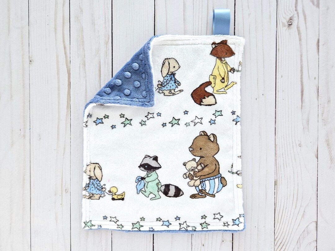 Mini Lovey: Sleepy Animals. Bear Lovey. Minky Lovey. Baby Gift. Bunny ...