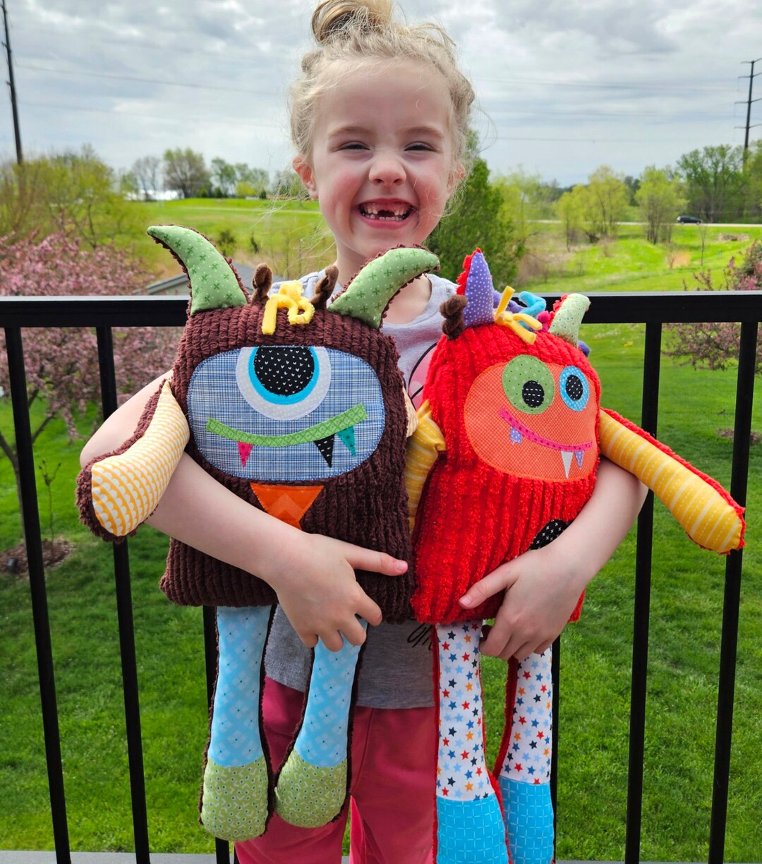 Monster Stuffie: Marvin Jones the Brown Monster, Handmade Monster Toy ...