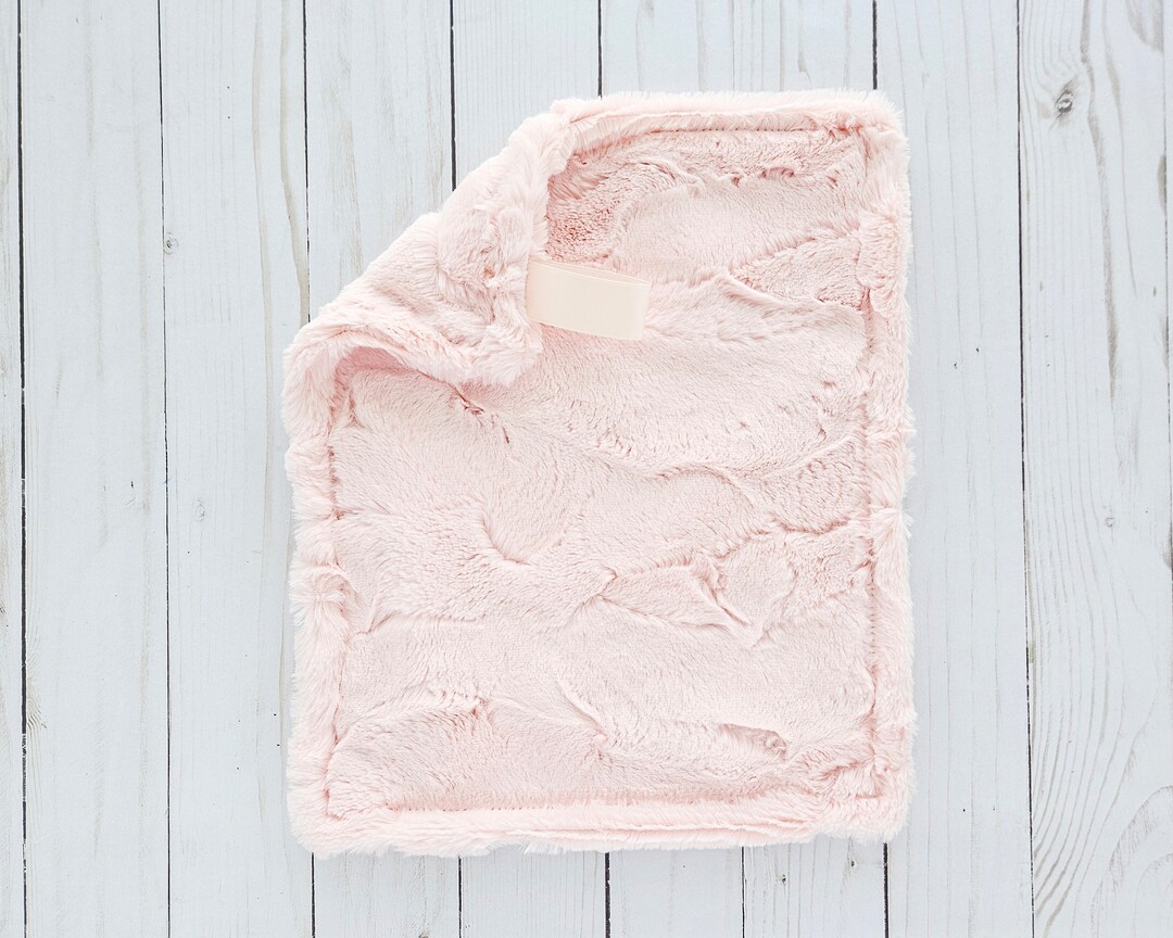 Mini Lovey: Blush Cuddle. Minky Lovey. Double Fur Lovey. Baby - Etsy