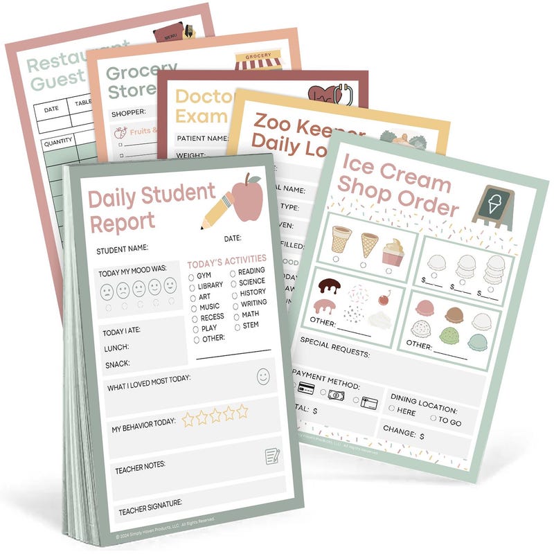 Pretend Play Printables - Etsy