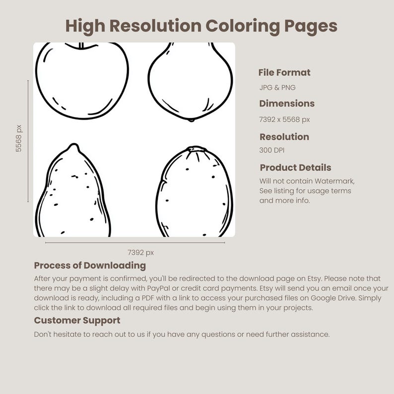 55 Fruits Coloring Pages, Printable Fruit Sheets for Kids - Adults ...