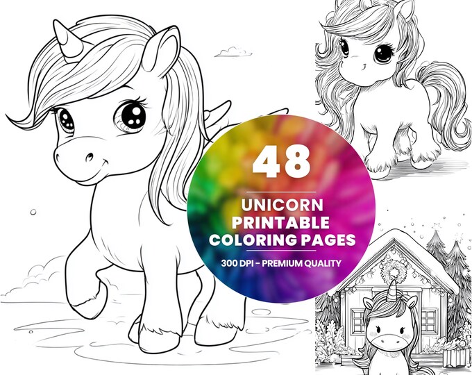 20 Cute Unicorn Coloring Pages for Kids | Printable Unicorn Coloring ...