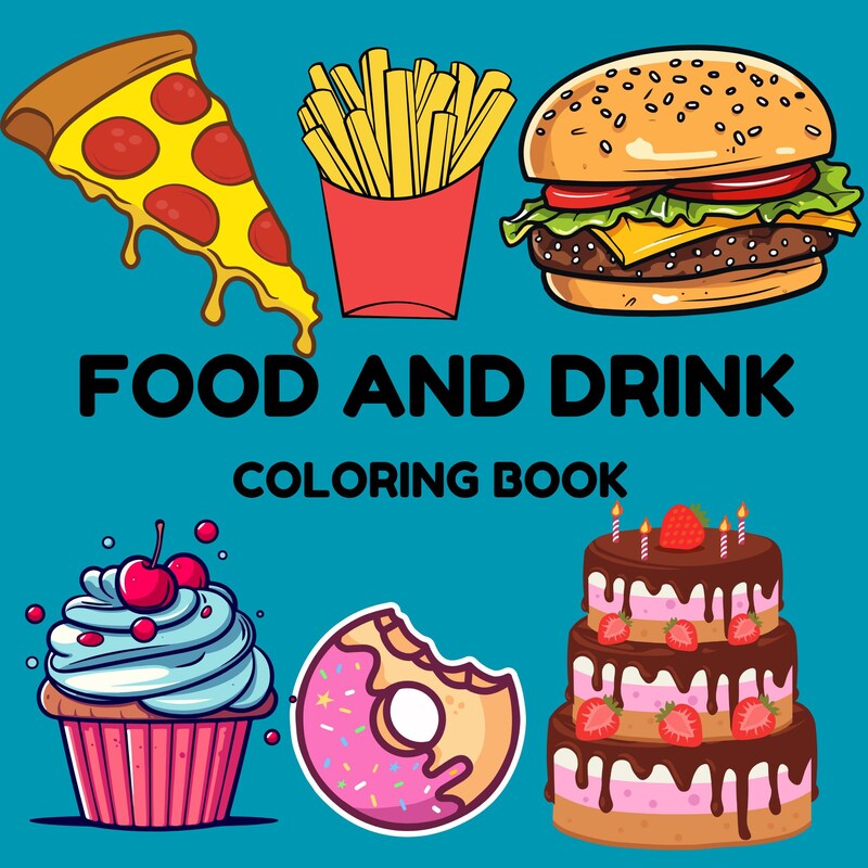 Food Coloring Book - Etsy