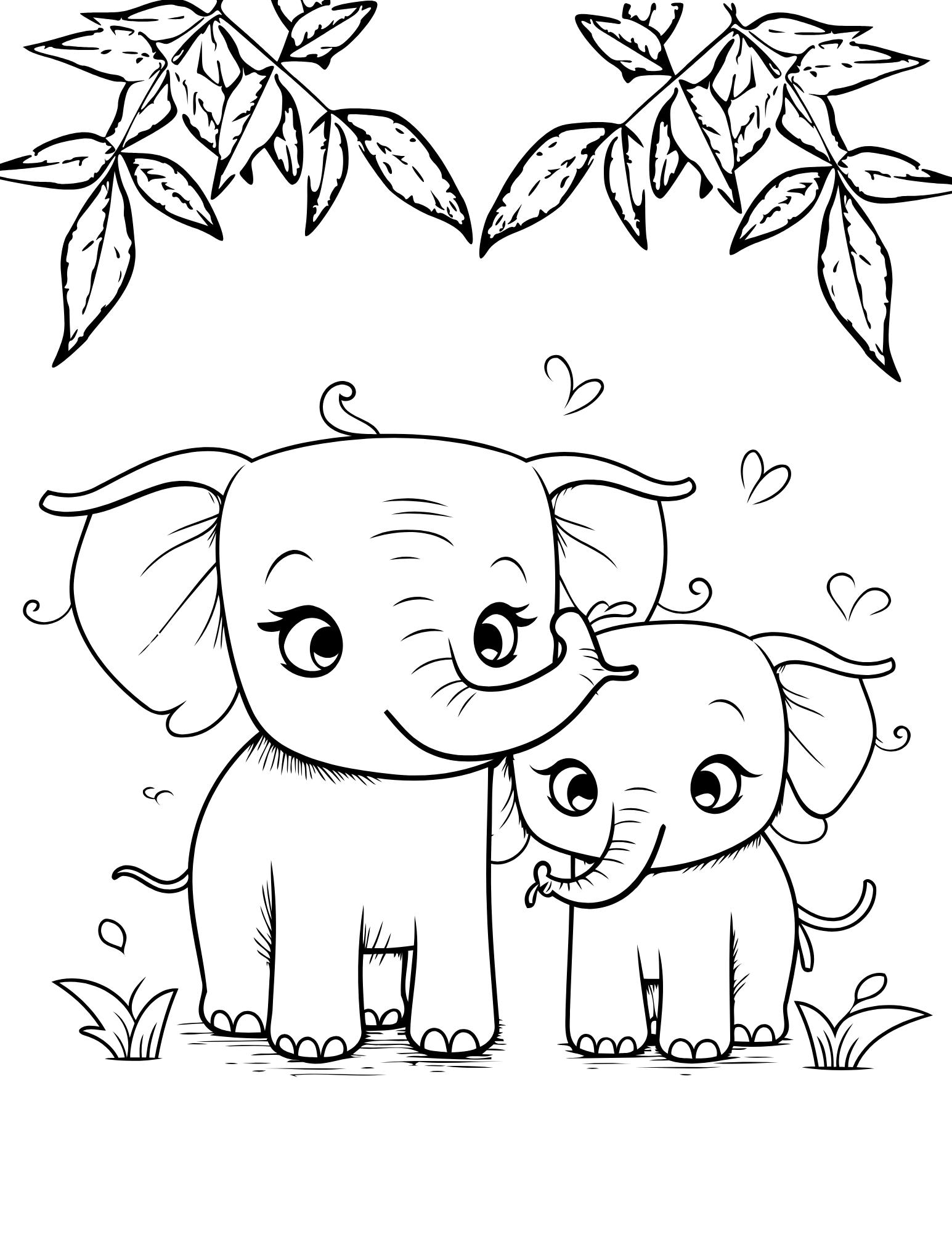 Animal Coloring Pages for Kids, Easy Coloring Activity , Farm Animals ...