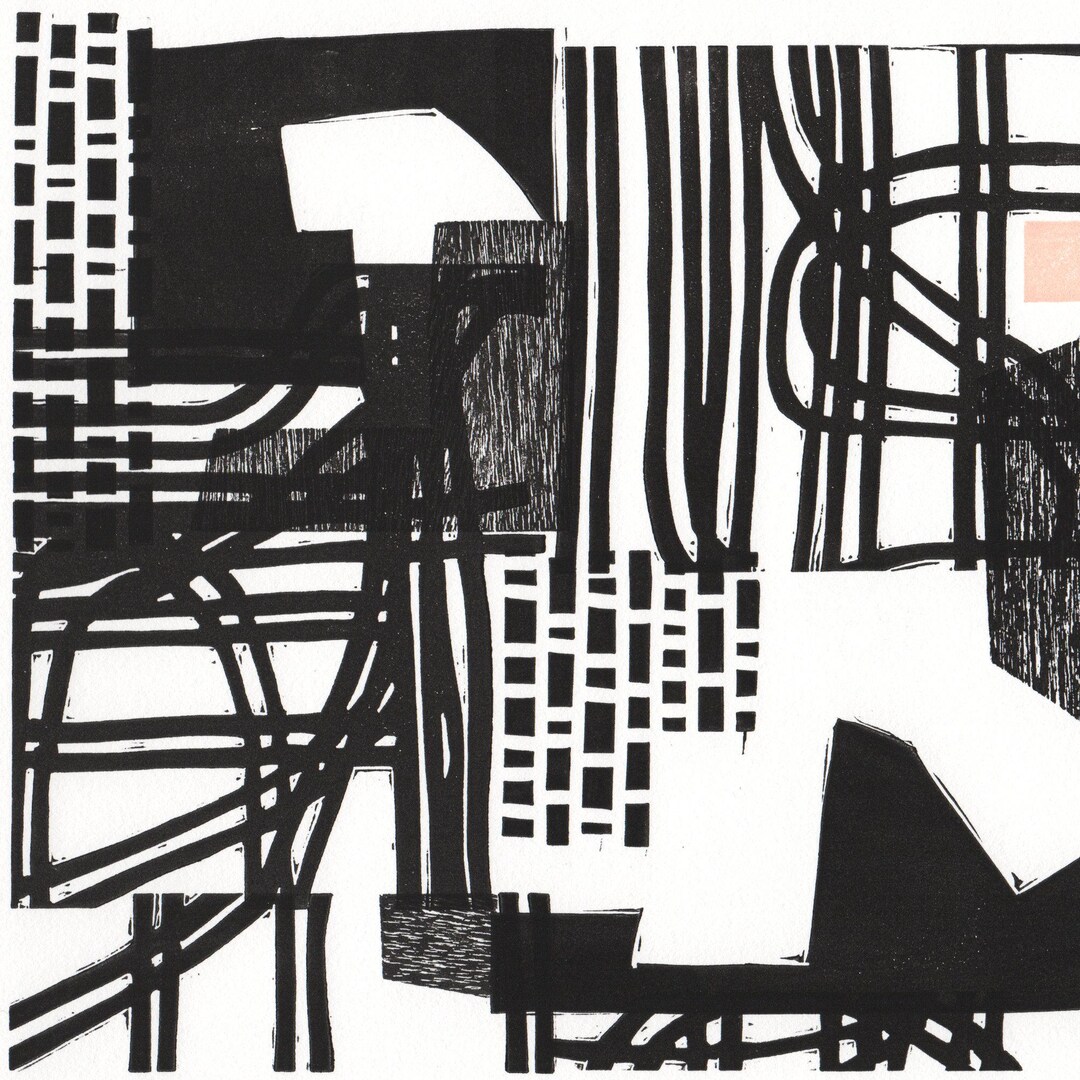 Original Linocut and Woodblock Print, Original Modern Art, Modern Block ...