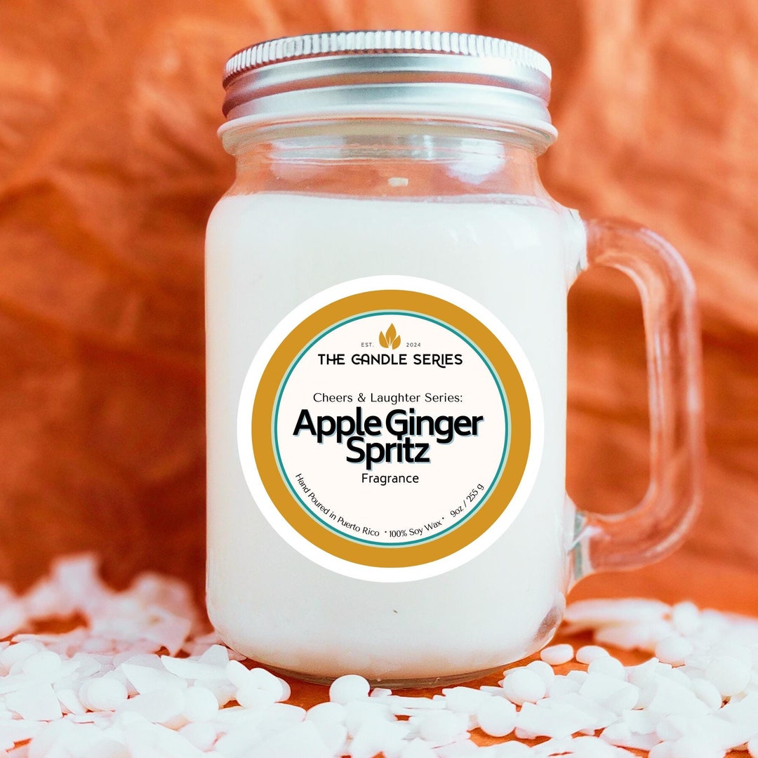 Apple Ginger Spritz Candle / Drinks / Vela Aromatica/ Puerto Rico 9oz ...