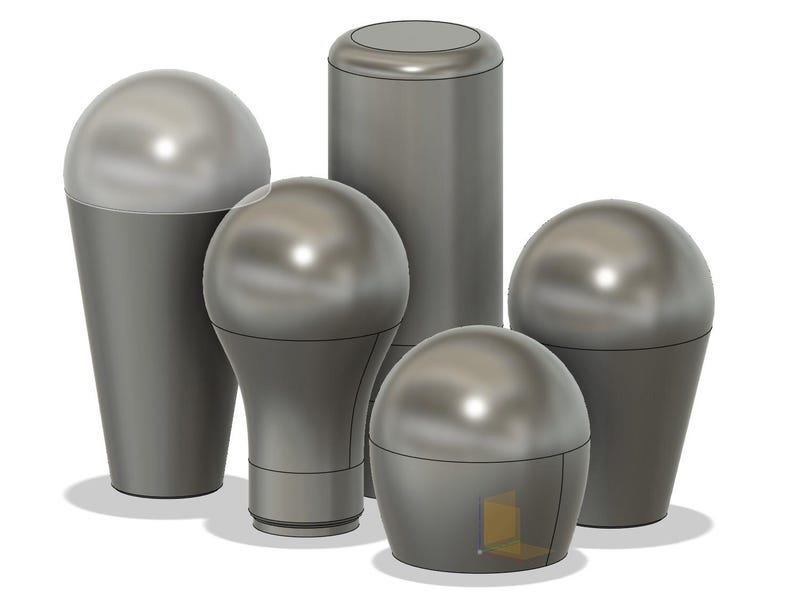 Custom 3D Printed Shift Knobs - Range of Finishes From Raw 3D Print to Real Carbon Fibre - Etsy
