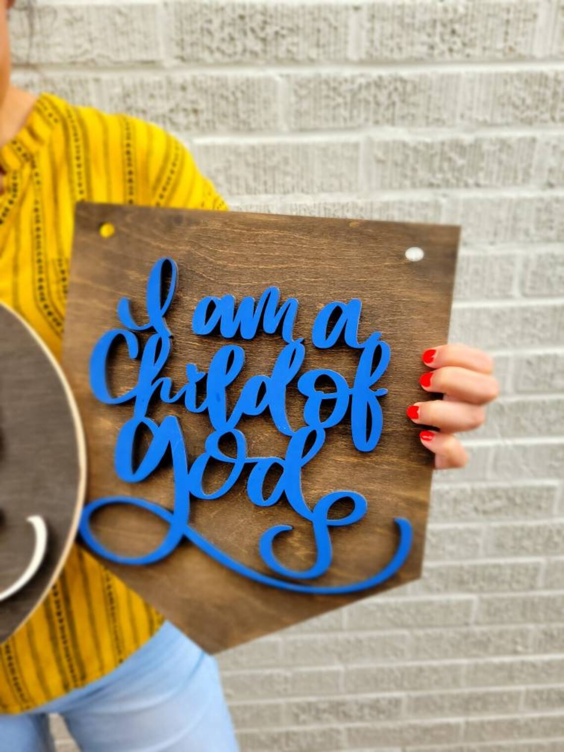 I Am A Child of God Nursery Sign Baptism Decor Lds Art Sign - Etsy