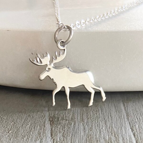 Moose Necklace - Etsy