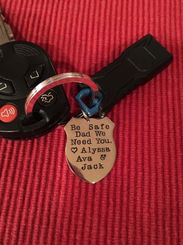 Custom Silver Badge Keychain Gold Badge Hero Keychain - Etsy