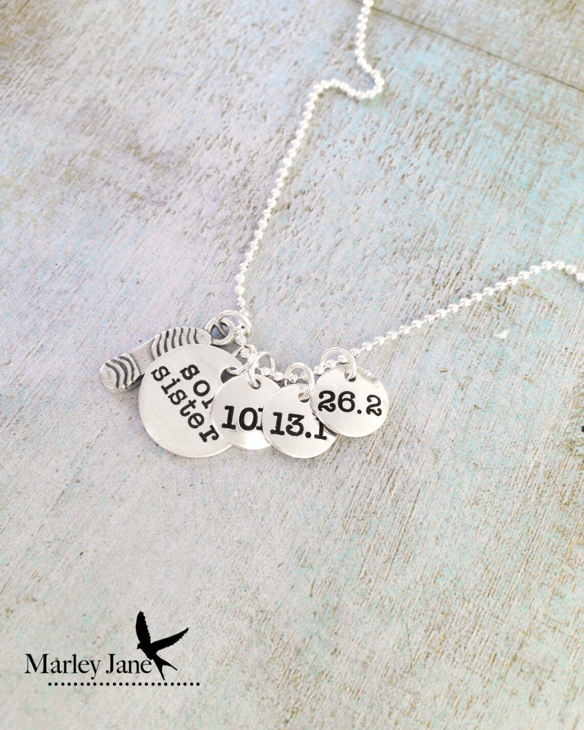 Sterling Silver Runners Necklace Running Bicycling Biking - Etsy