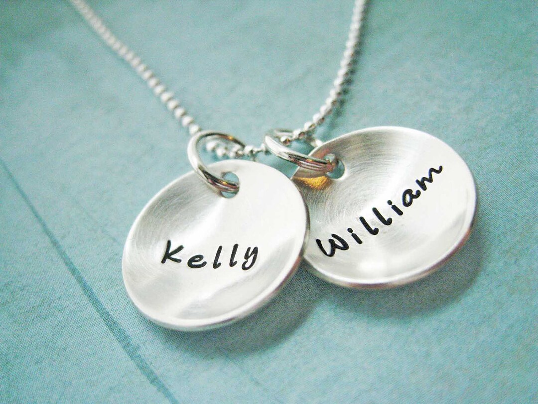 Sterling Silver Custom Cupped Pendant - Etsy