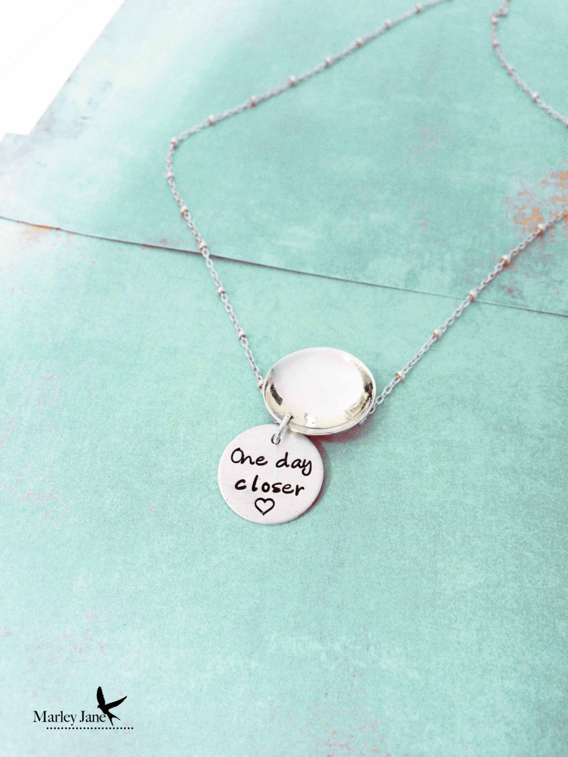 Sterling Silver Open Locket Necklace Hammered Locket Necklace - Etsy