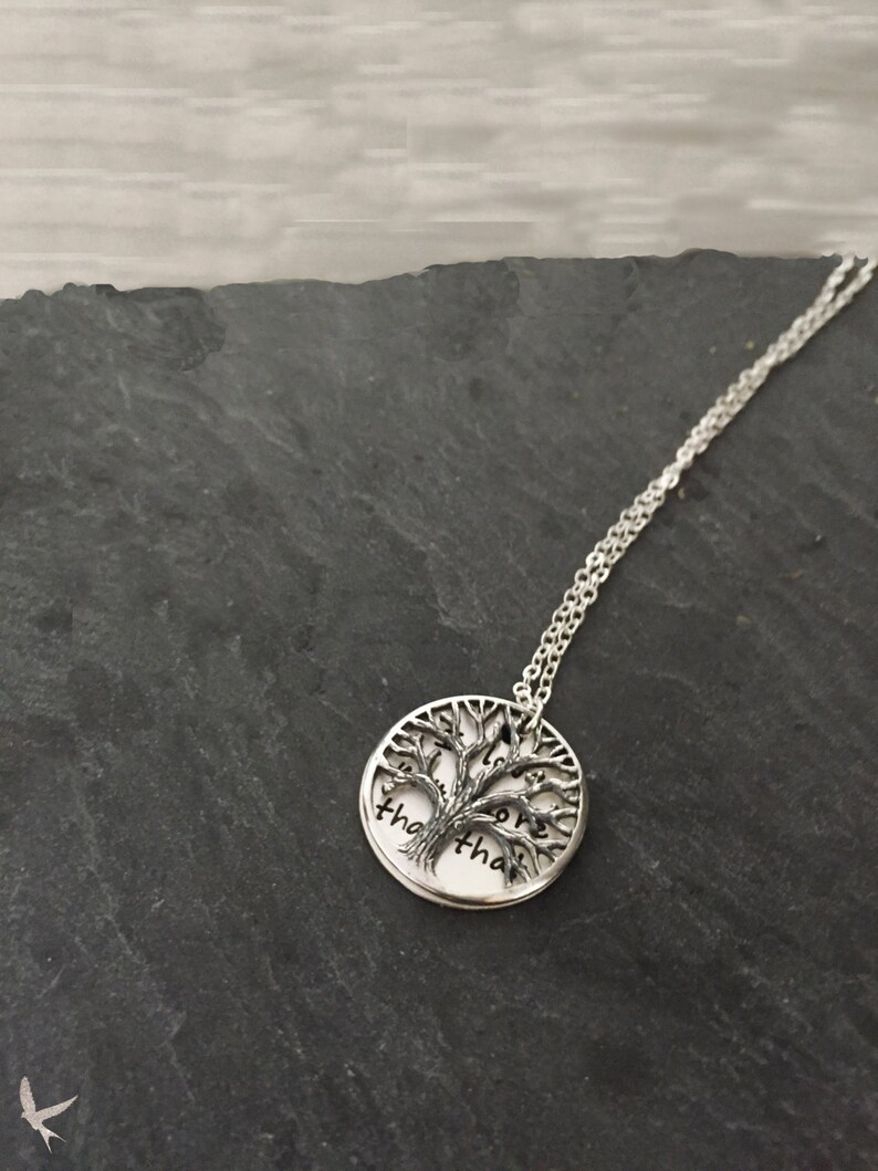 Tree of Life Secret Message Necklace Sterling Silver - Etsy