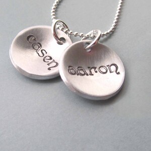 Sterling Silver Custom Cupped Pendant - Etsy