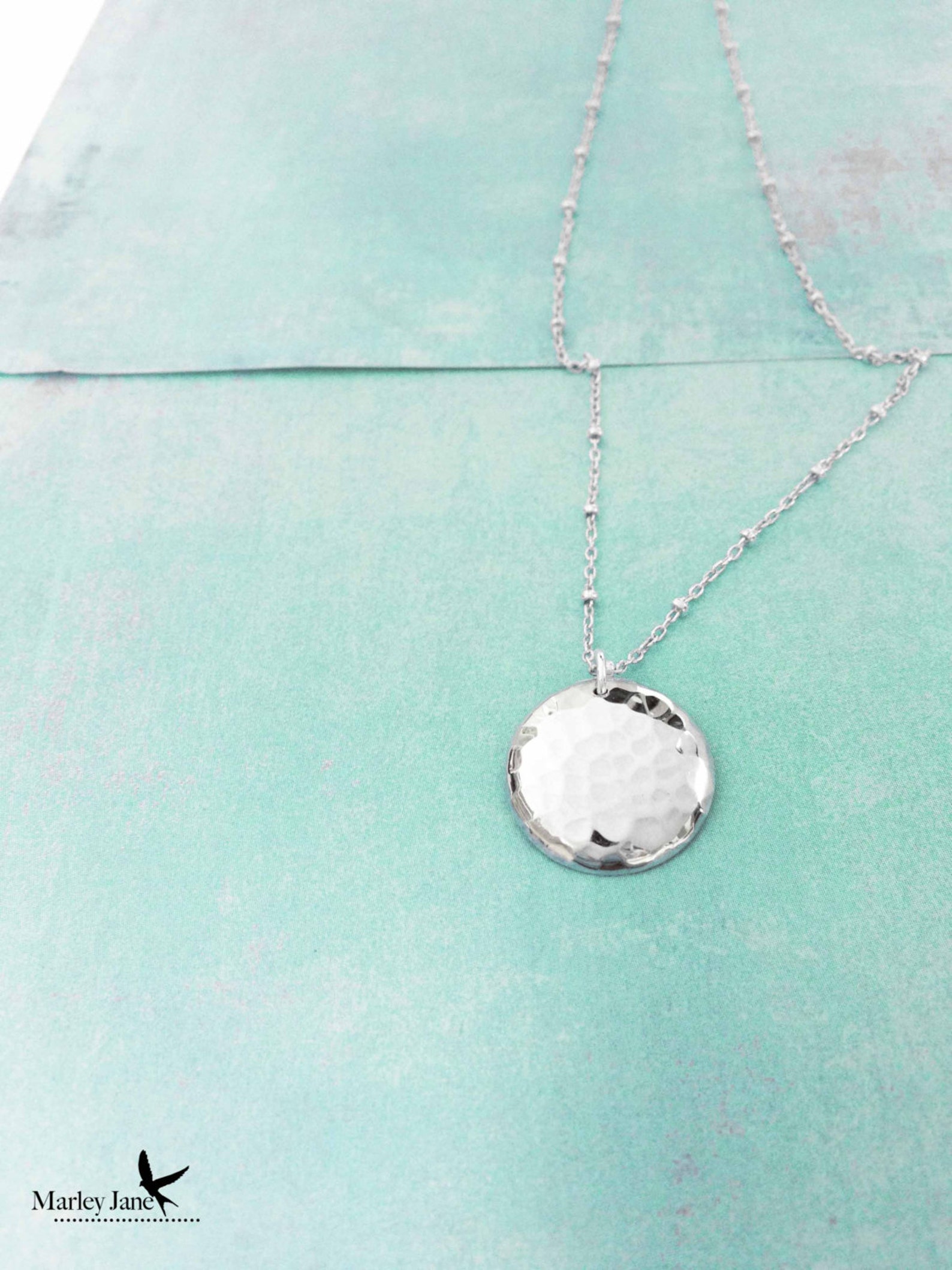 Sterling Silver Open Locket Necklace Hammered Locket Necklace - Etsy