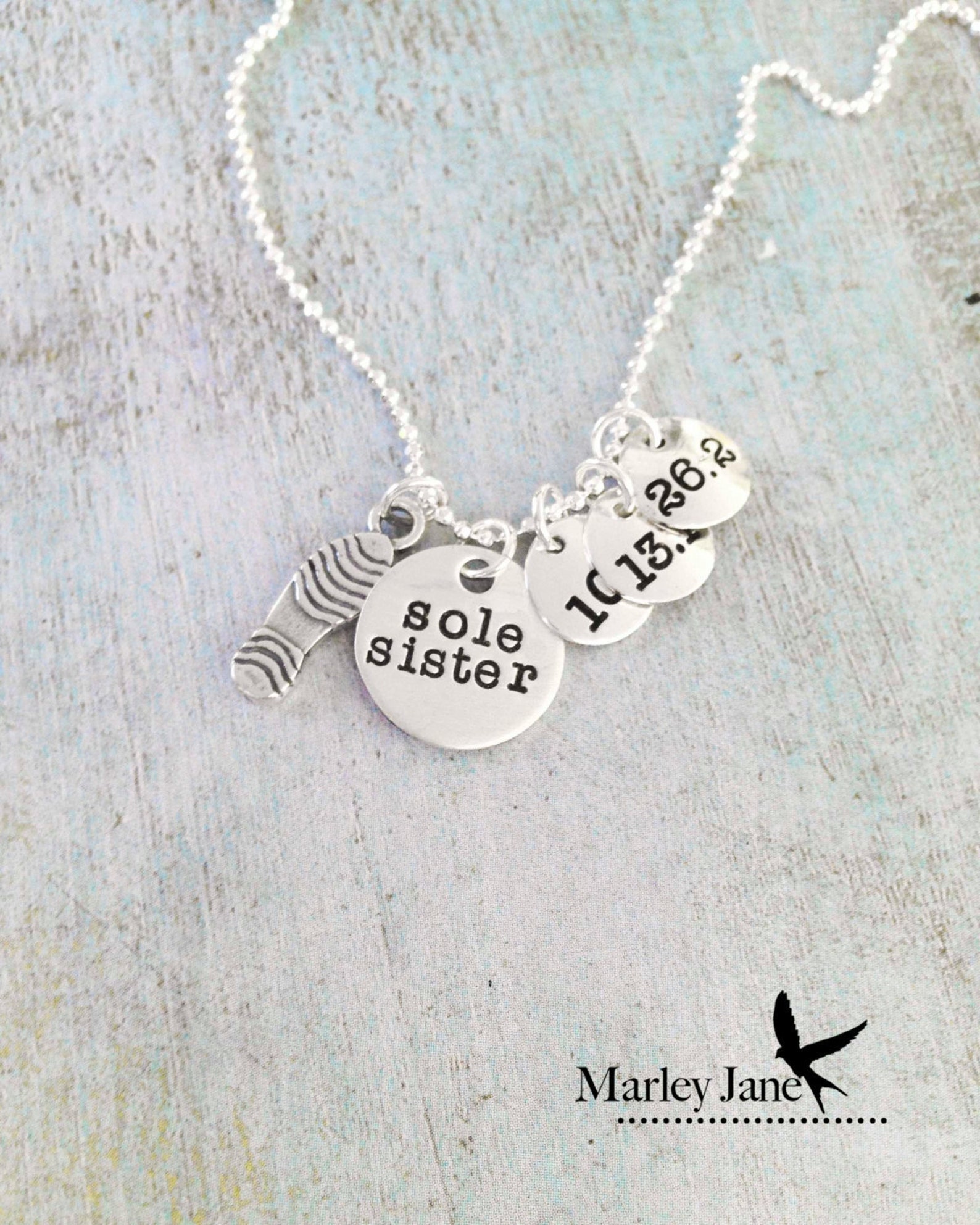 Sterling Silver Runners Necklace Running Bicycling Biking - Etsy