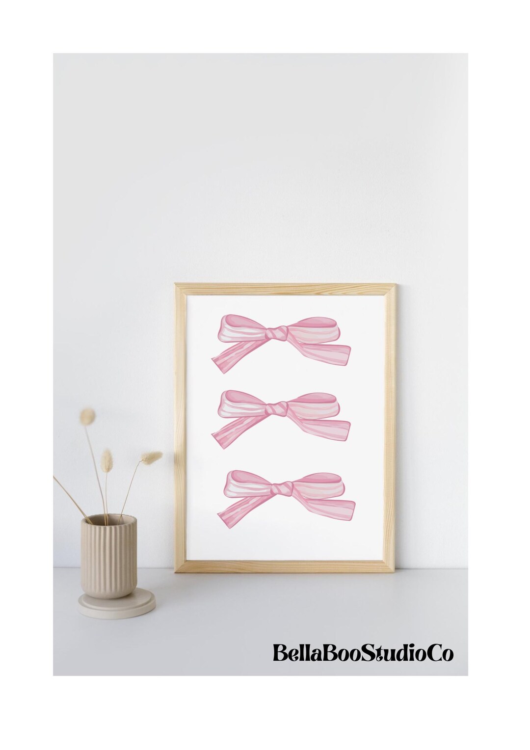 Bow Digital Print, Cutesy Print, Aesthetic Wall Poster, Printable Wall ...