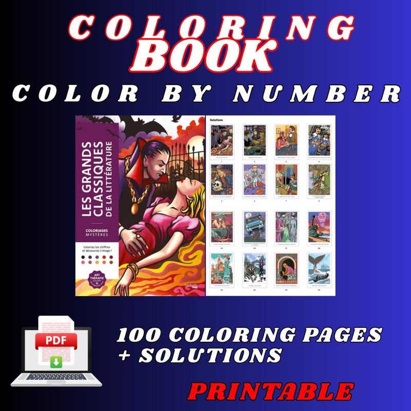 Color by Number Notebook - Etsy