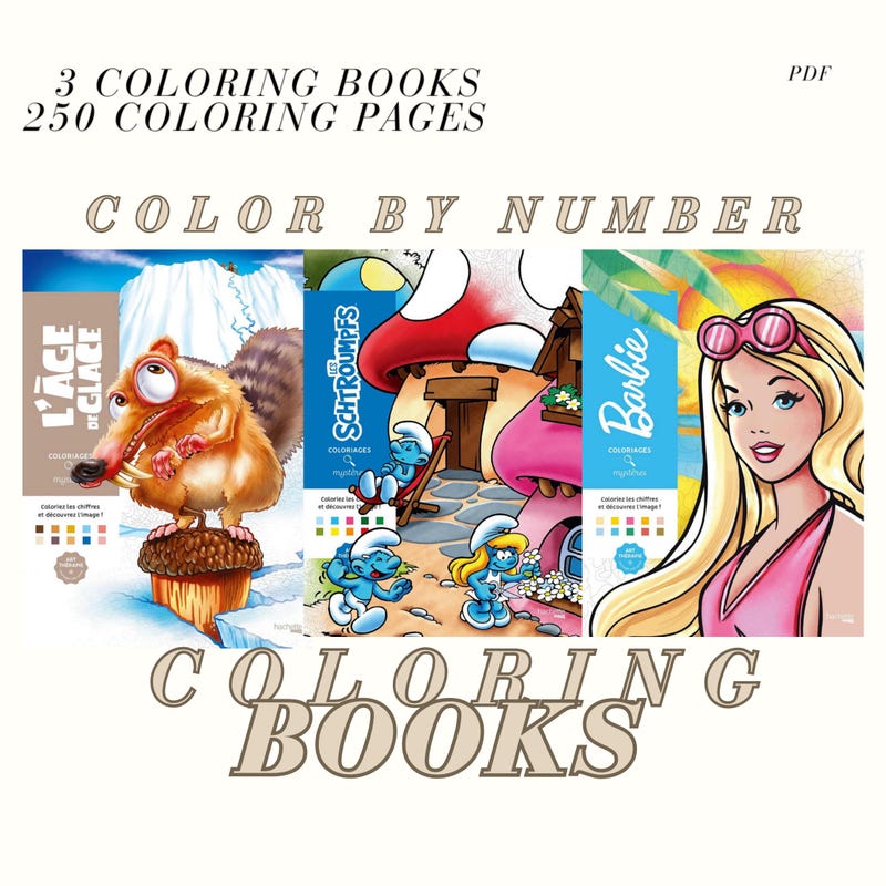 Adult Color by Number Books - Etsy