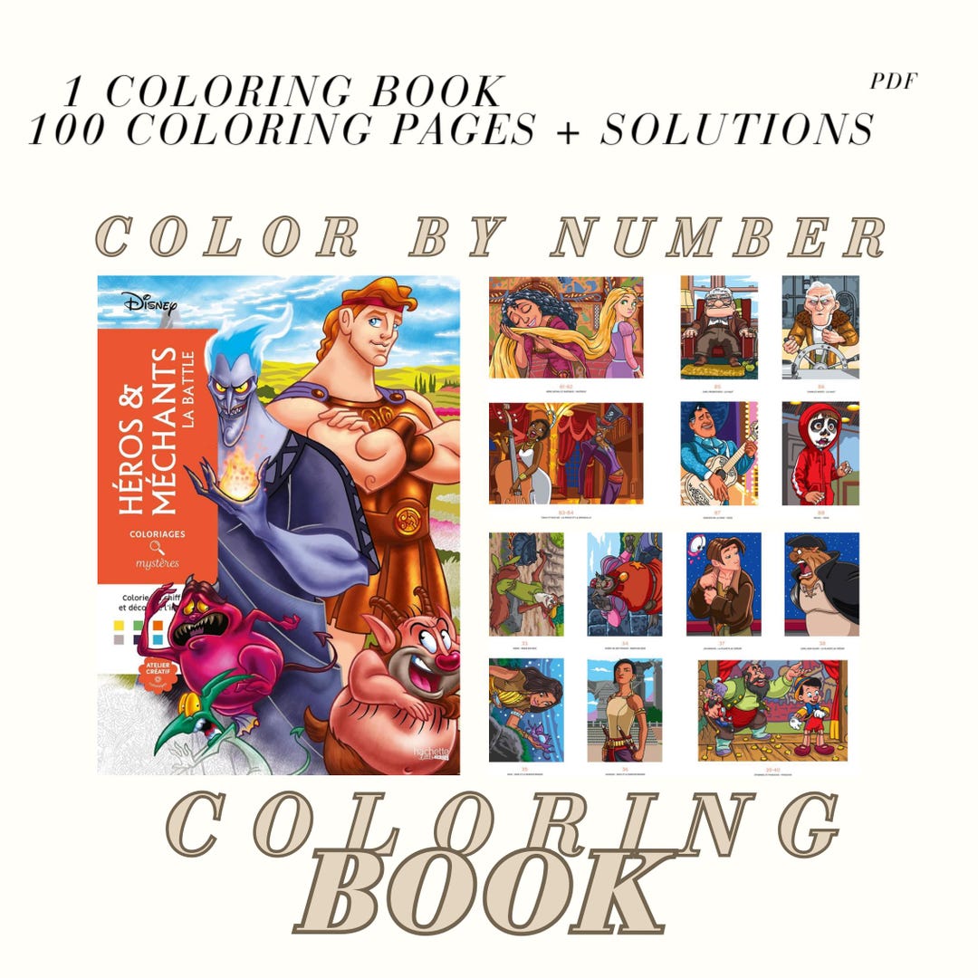 Color by Number Book Little Princesses Printable 100 Pages PDF Instant ...