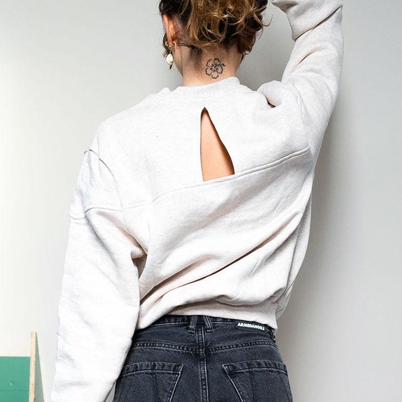 Open Back Sweater - Etsy