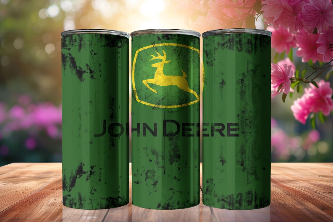 20 Oz Skinny Tumbler John Deere Tumbler, John Deere Vintage Grunge ...