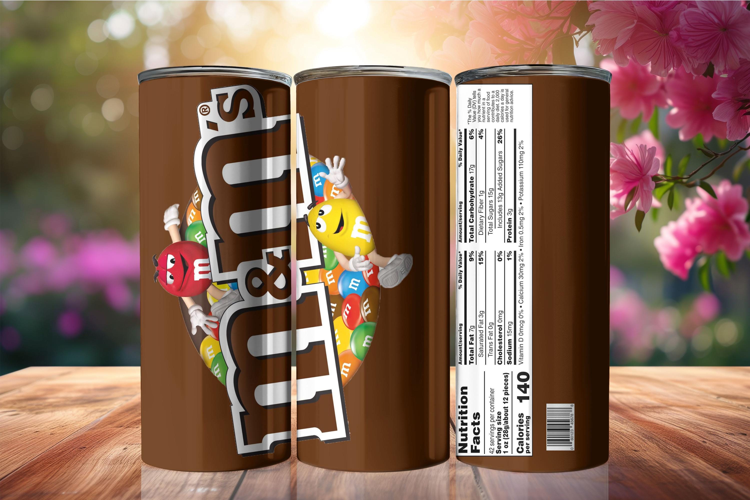 Yummy Yellow and Green M&M Inspired 20oz Tumbler Wrap Image for ...