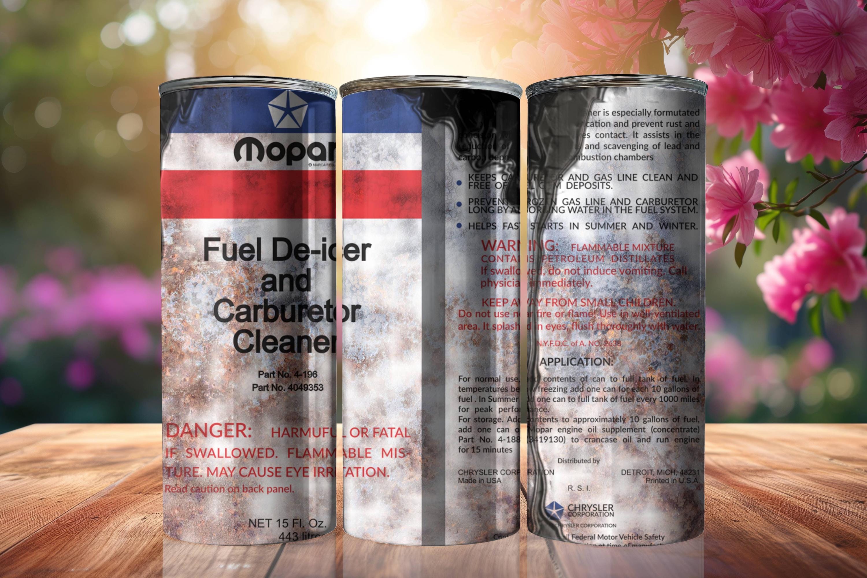 20 Oz Skinny Tumbler Mopar Fuel Tumbler, Mopar Fuel Vintage Grunge ...