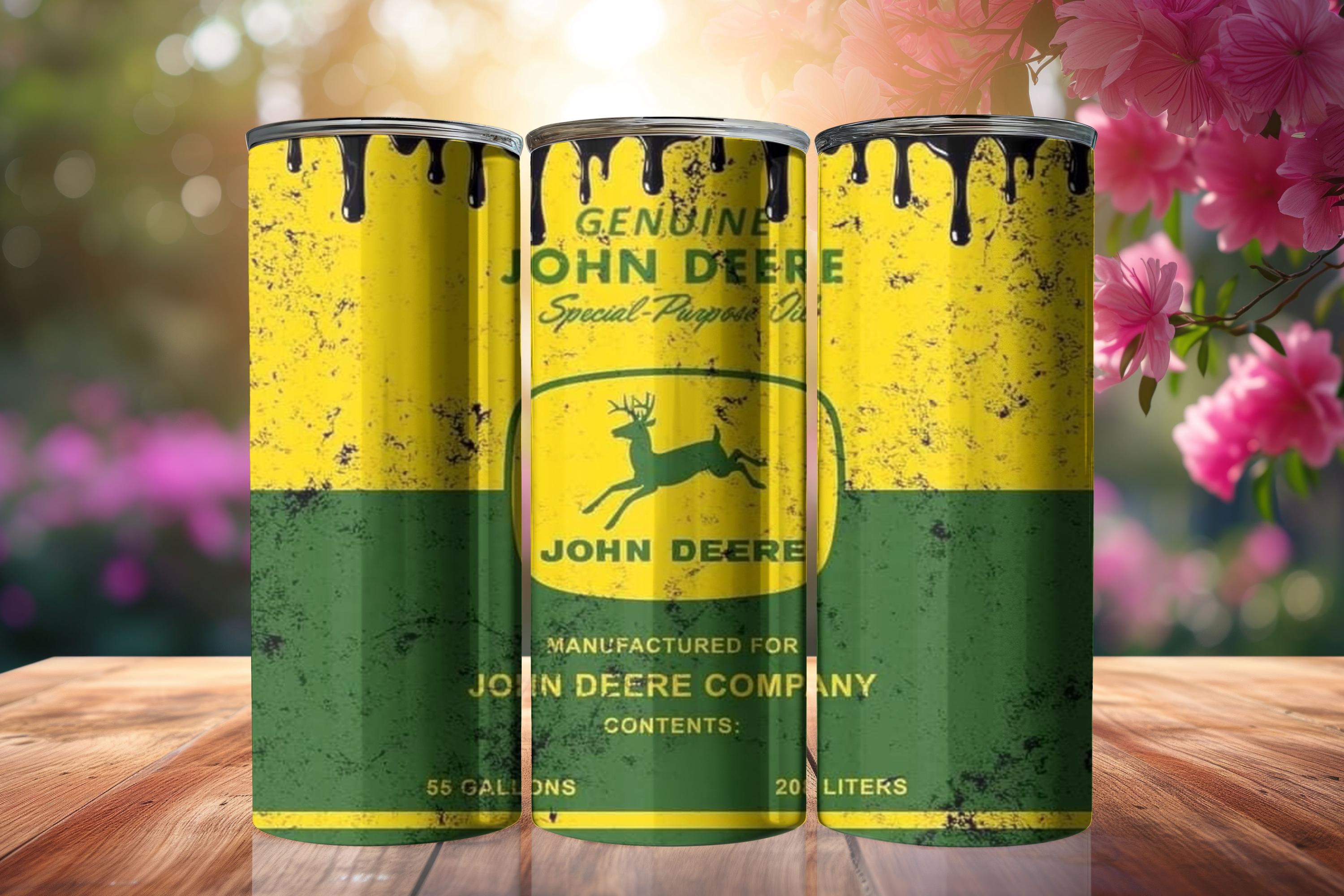 John Deere Tumbler 20 Oz Skinny Tumbler , John Deere Vintage Grunge ...