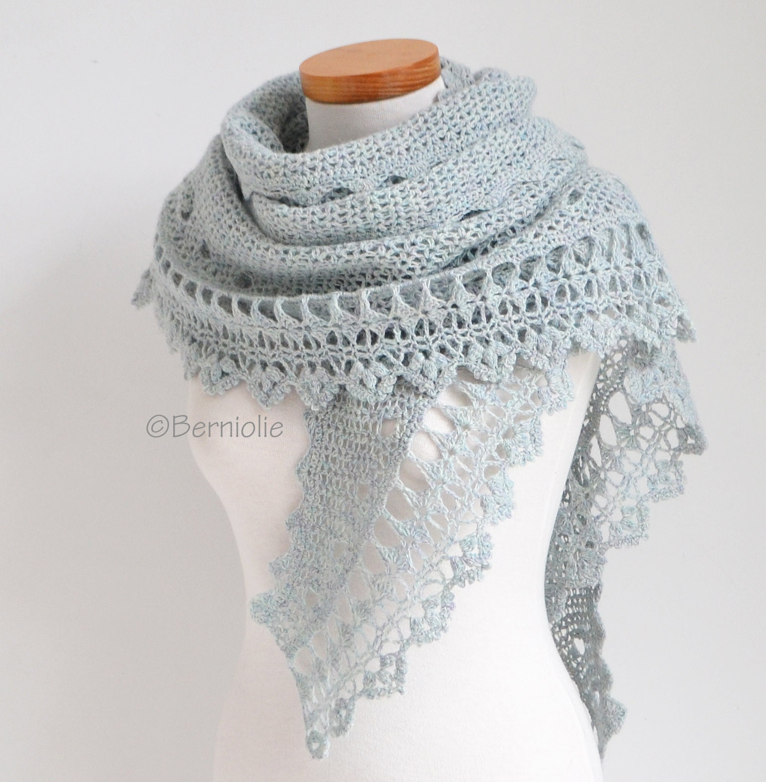 Crochet Shawl Pattern SCHELPJES Lace Crochet Wrap Summer - Etsy