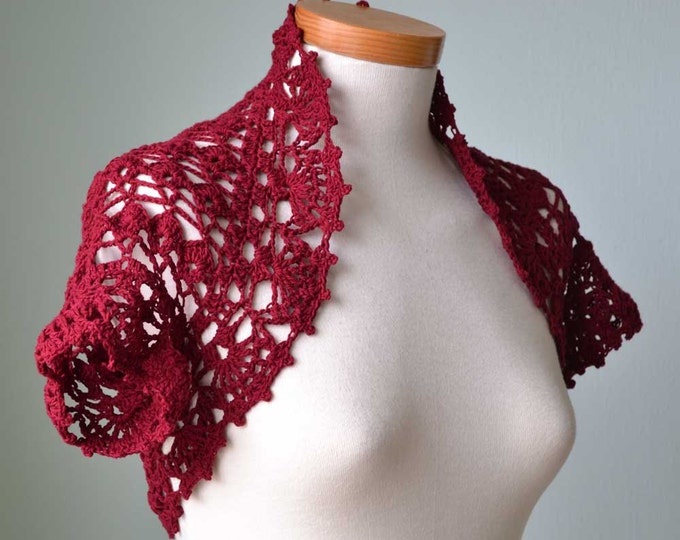 Crochet Lace Shrug Pattern PDF - Etsy