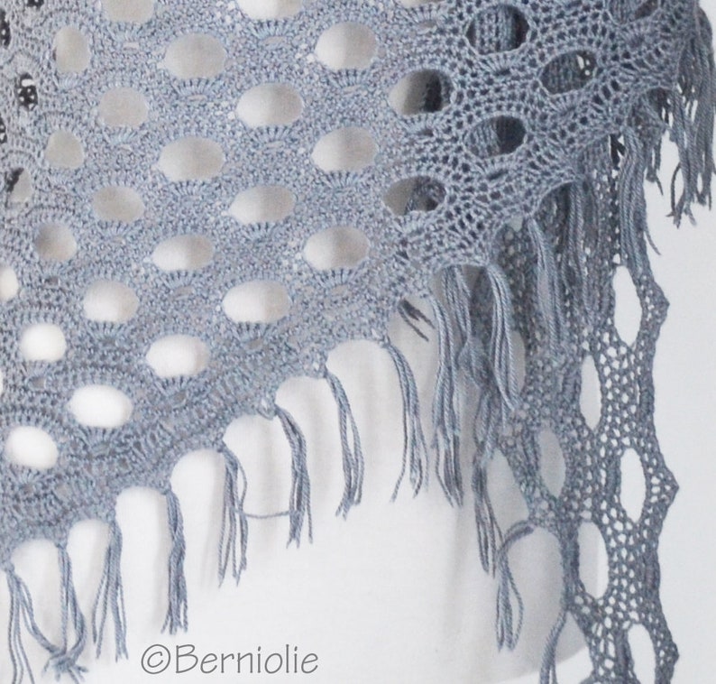 Crochet Shawl Pattern TOBY Bottom up Crochet Wrap Triangle - Etsy