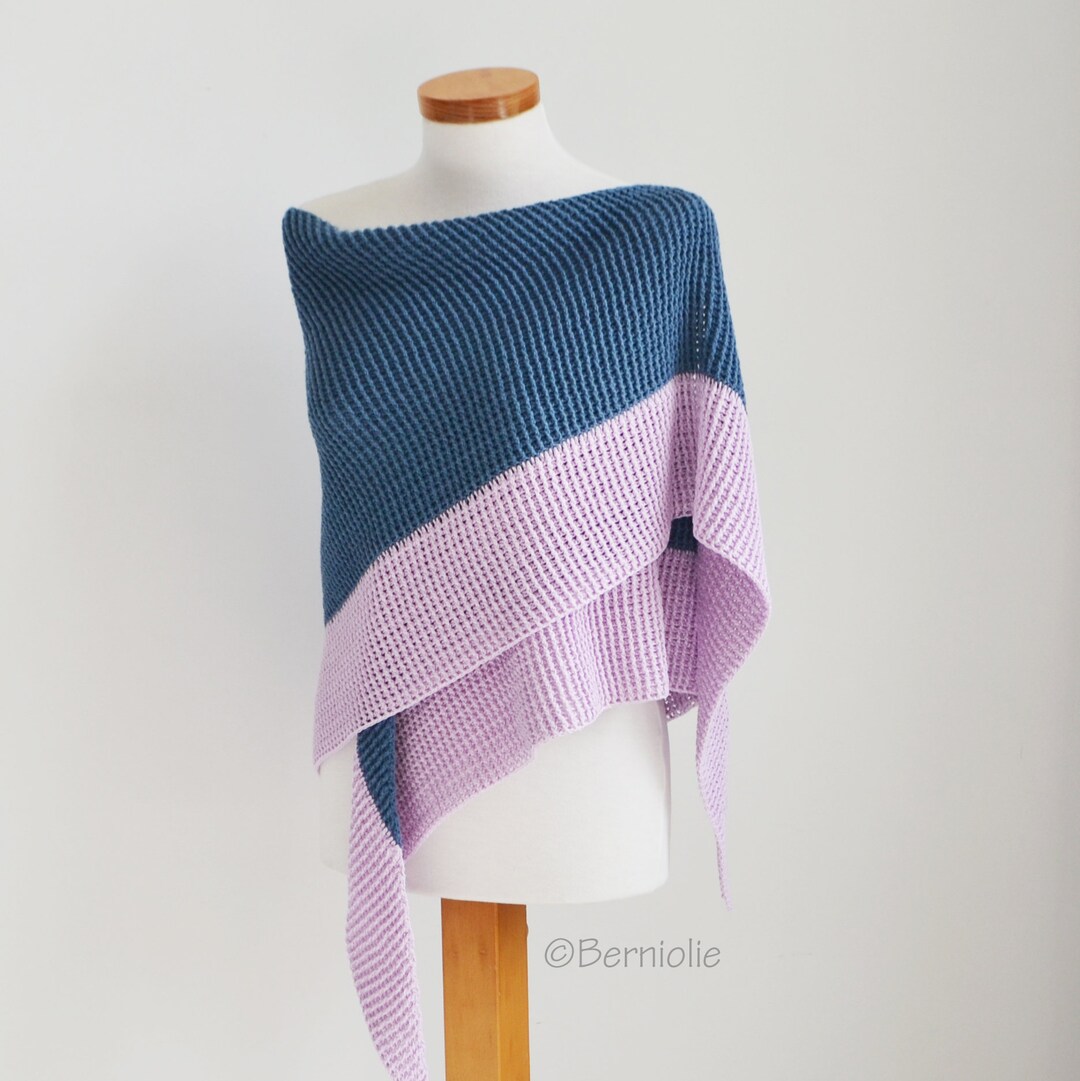 Crochet Triangle Shawl Pattern, PUCK, Textured Wrap Scarf (PDF Pattern ...