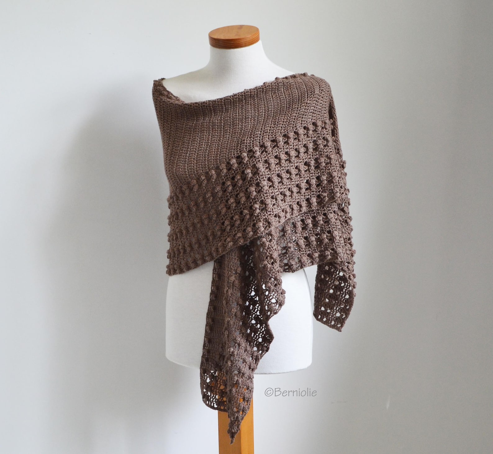 Crochet Shawl Pattern - CEYLA, Lace Shawl Crochet Wrap, Crescent Scarf ...