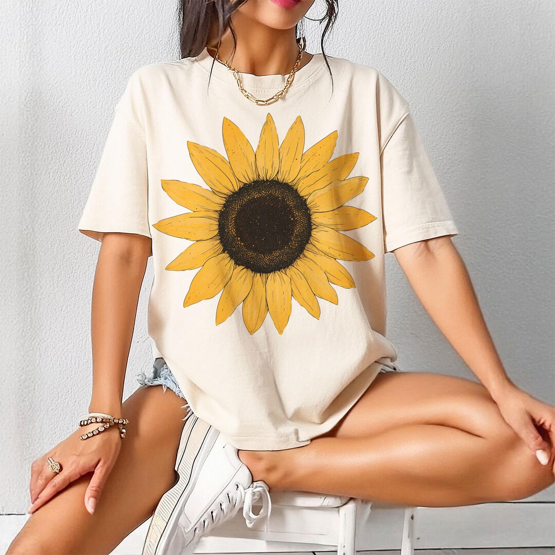 Grunge Sunflower PNG: Boho Floral Clipart (digital Download) - Etsy