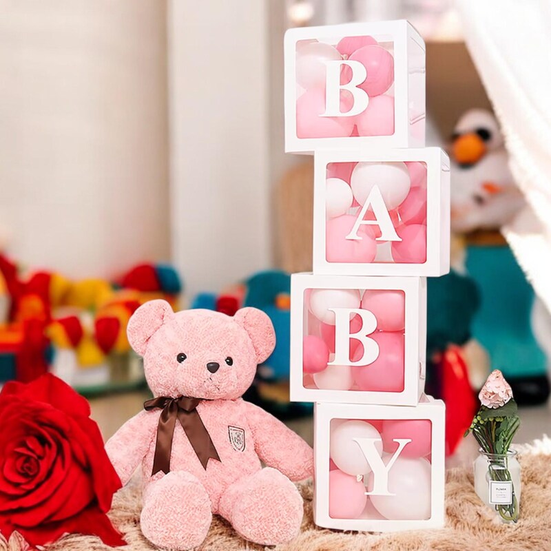 Transparent Letter Boxes With Balloons - Etsy