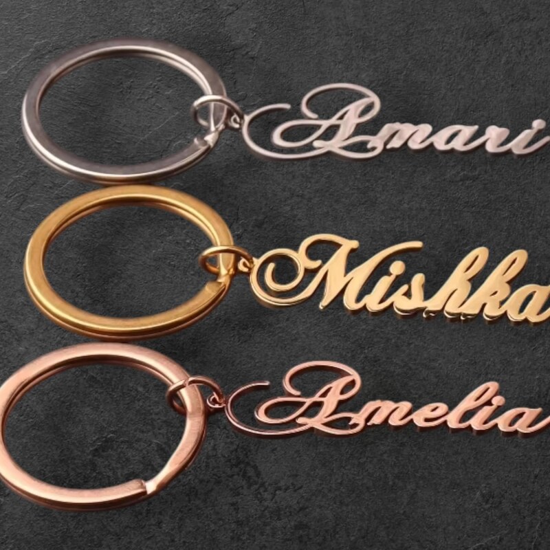 Stainless Keychain - Etsy