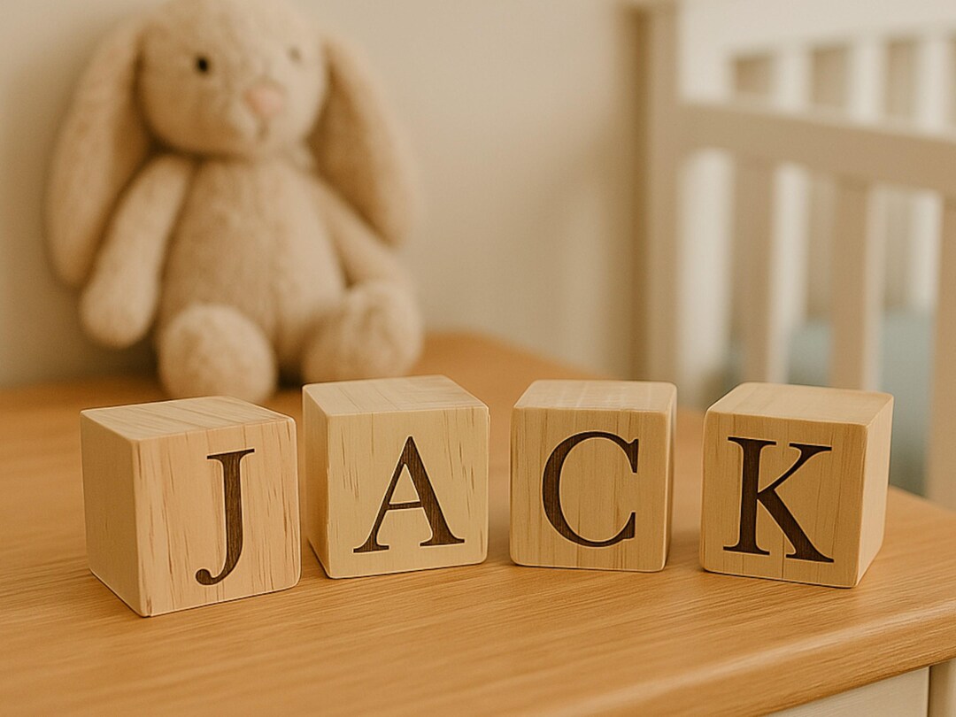 Custom Wooden Name Blocks - Baby Shower Gift & Photo Prop Decor - Etsy
