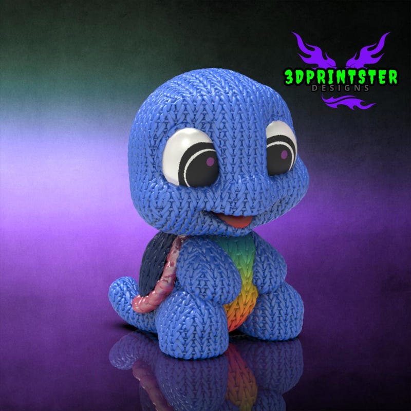 Knitted Turtle 3d Print - Etsy UK