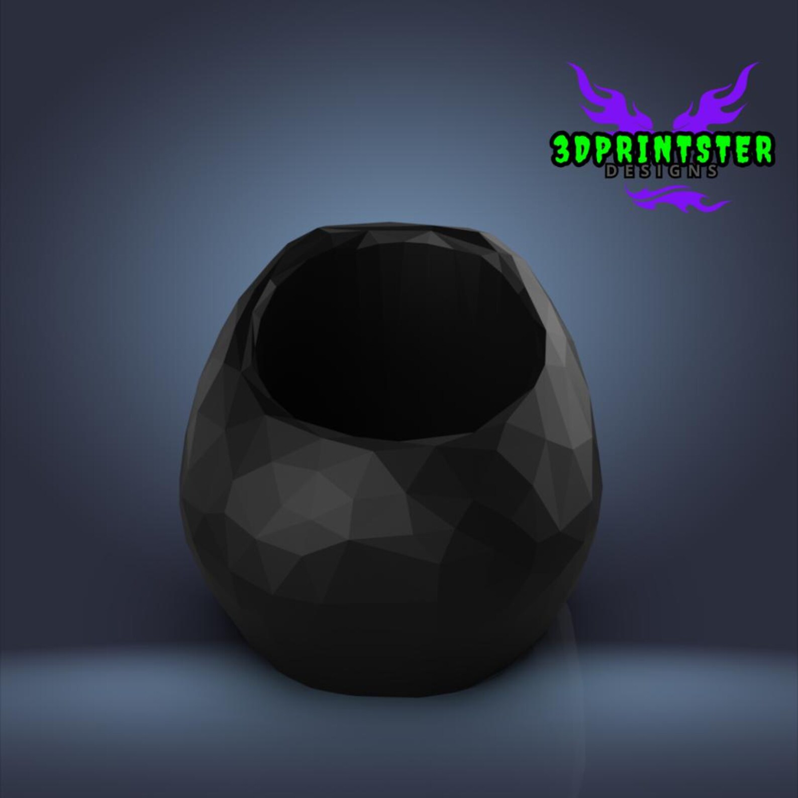 Low Poly Skull Bowl STL File | 3D Printable Design for Unique Decor ...
