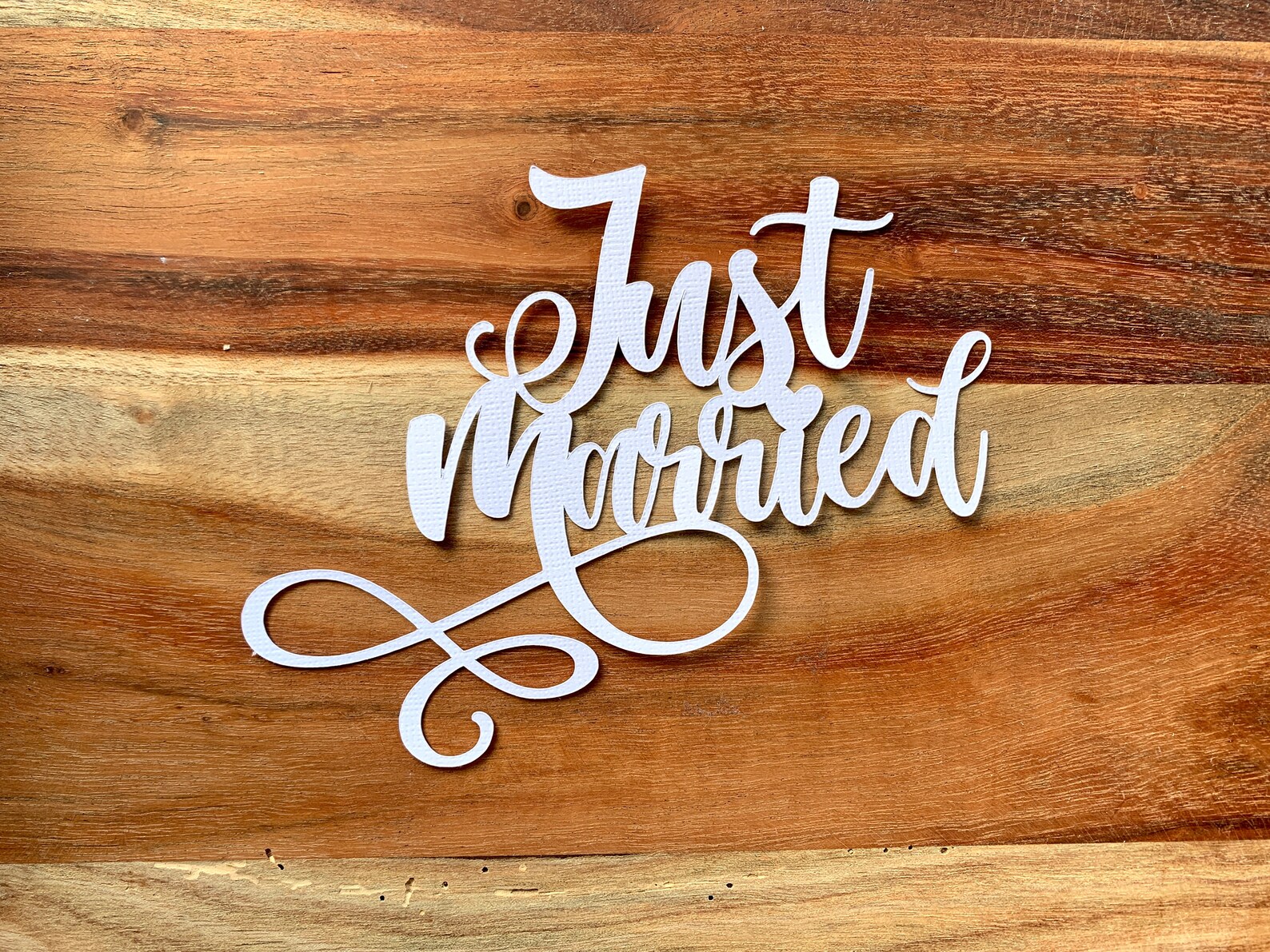 JUST MARRIED, Die Cut, Cut Out | Scrapbooking | Card Making | Craft ...