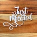 JUST MARRIED, Die Cut, Cut Out | Scrapbooking | Card Making | Craft ...