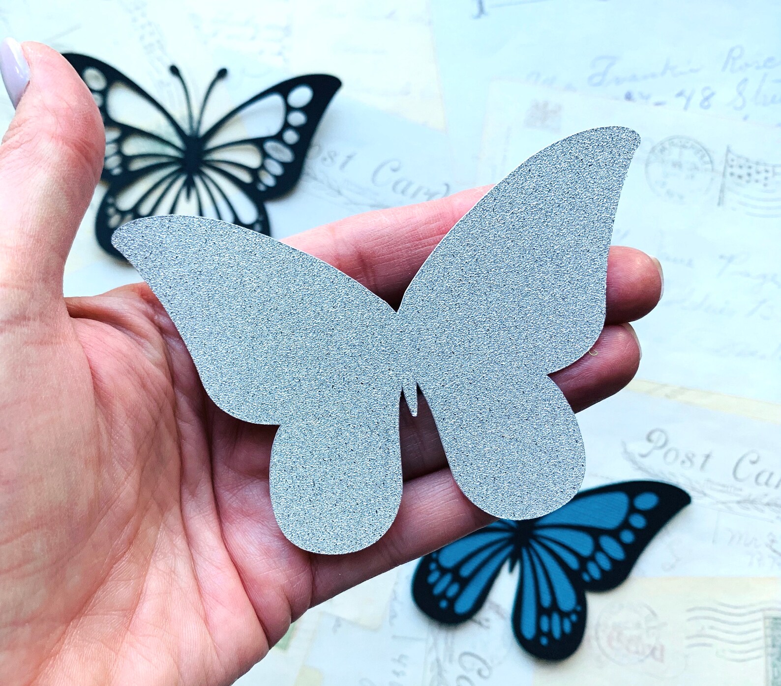 Two Layer Butterfly Cut Outs, Die Cuts, Assemble Yourself, Card Making ...