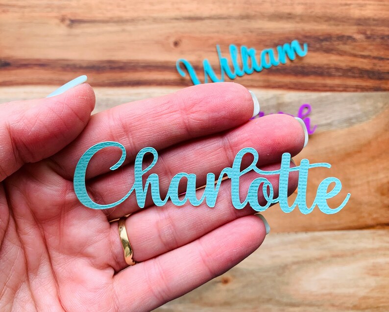 Custom Name Die Cuts Cut Outs Personalised Card Making | Etsy