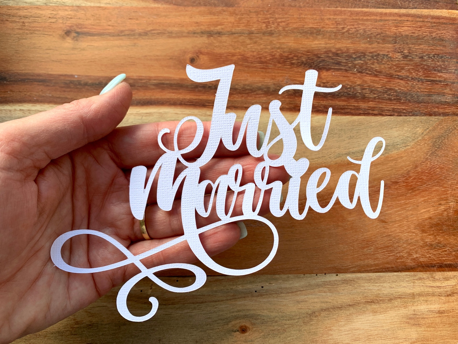 JUST MARRIED, Die Cut, Cut Out | Scrapbooking | Card Making | Craft ...
